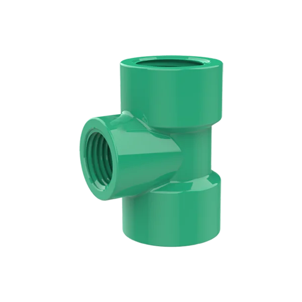 New Color Upvc Thread Pipe Fittings Green Female Reducing Tee For Water Supply - Buy Female ...