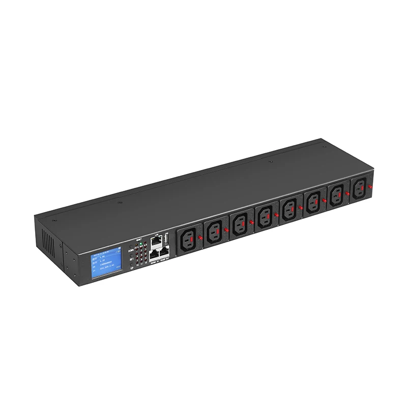 19 Inch Ip Intelligent Pdu 8 Port Iec C13 Outlets Switching Function ...