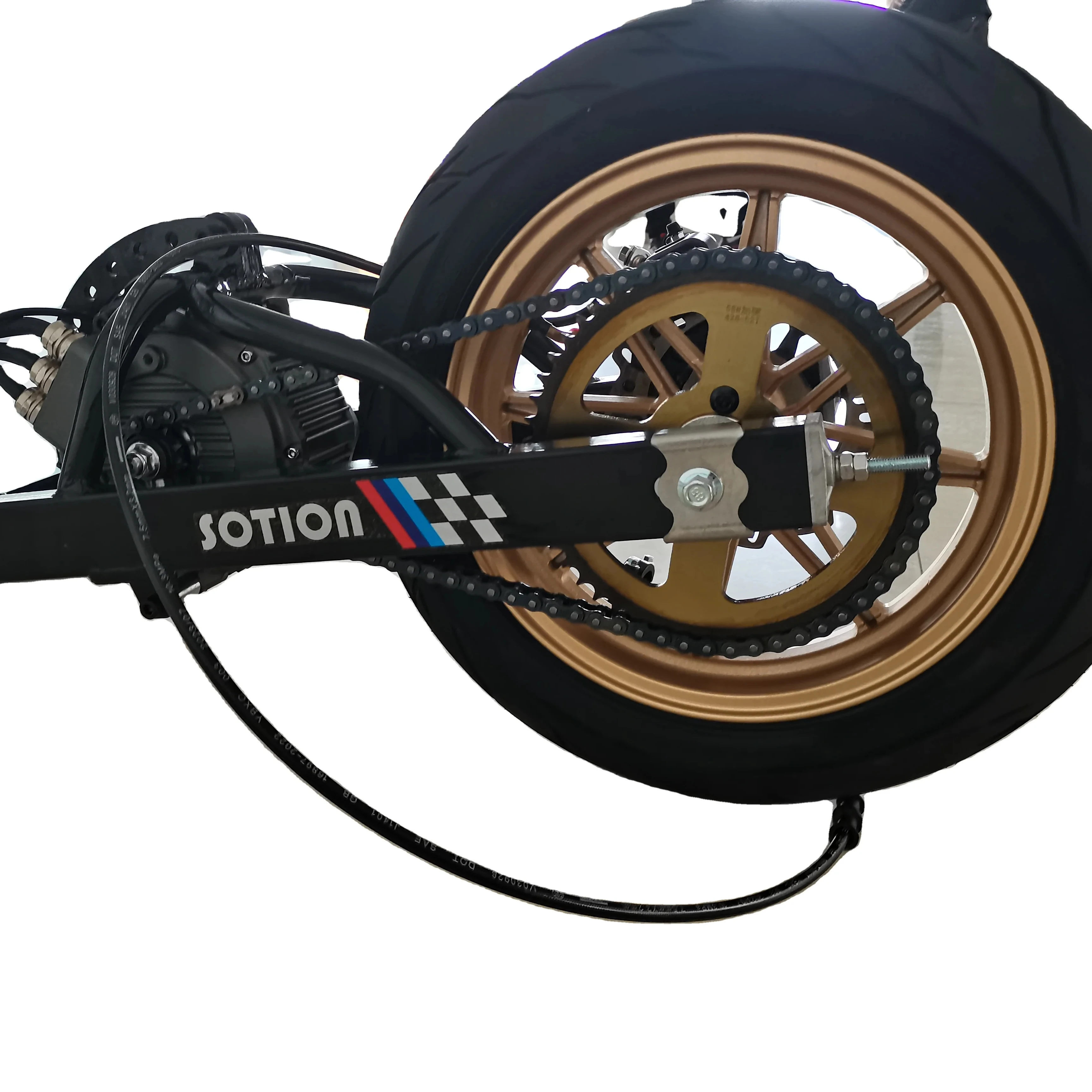 Aluminum Wheel Chain Street Version Kits 13kw Motor Swing Arm - Buy ...