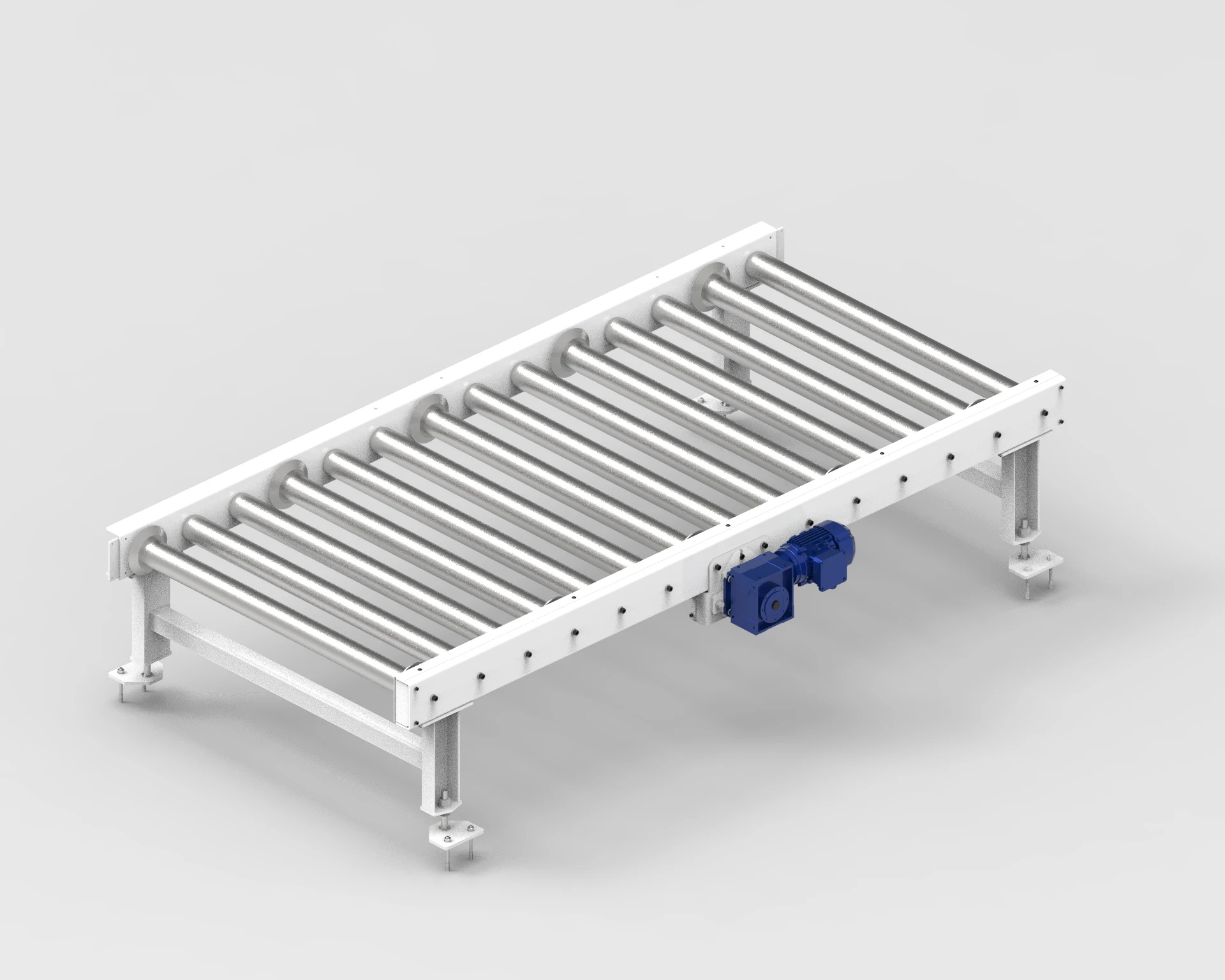 Pallet Roller Conveyors 1.5m For Transporting Euro 1200 X 800 And And ...