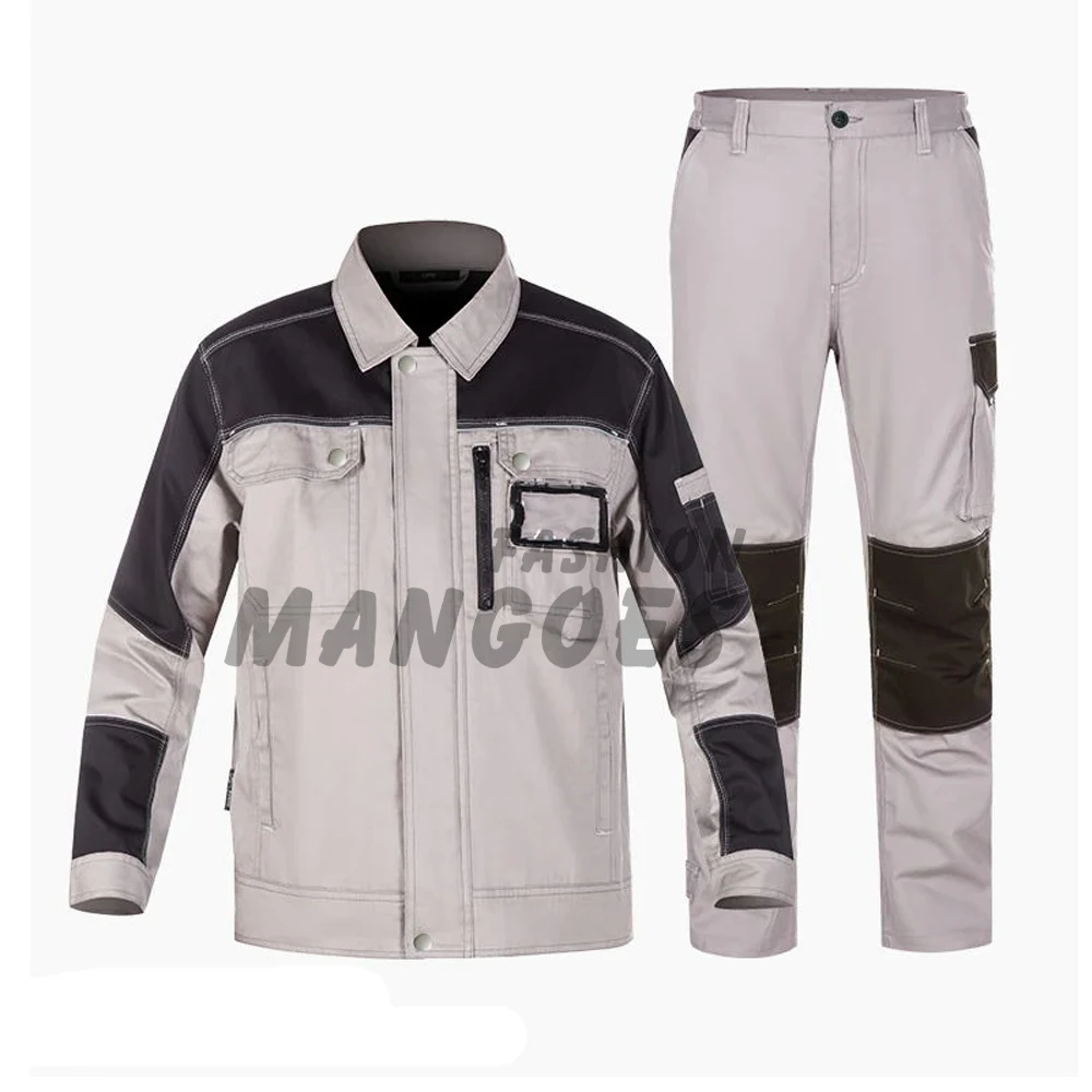 100% Cotton Work Uniforms - Workshop Cargo Suit Set Men - Durable Work ...