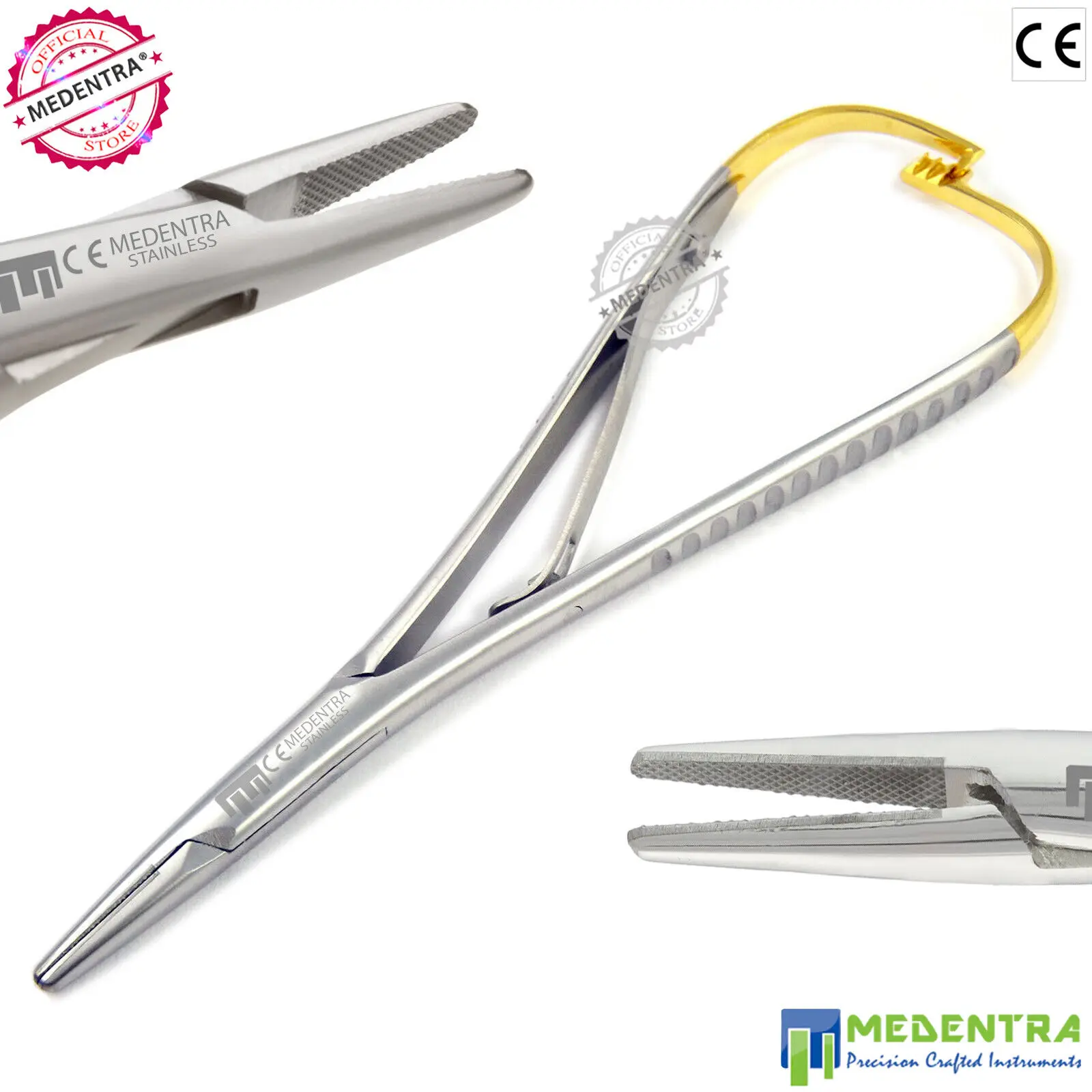 Orthodontic Brackets Holding Tweezers Mershon Band Pusher Dentist ...