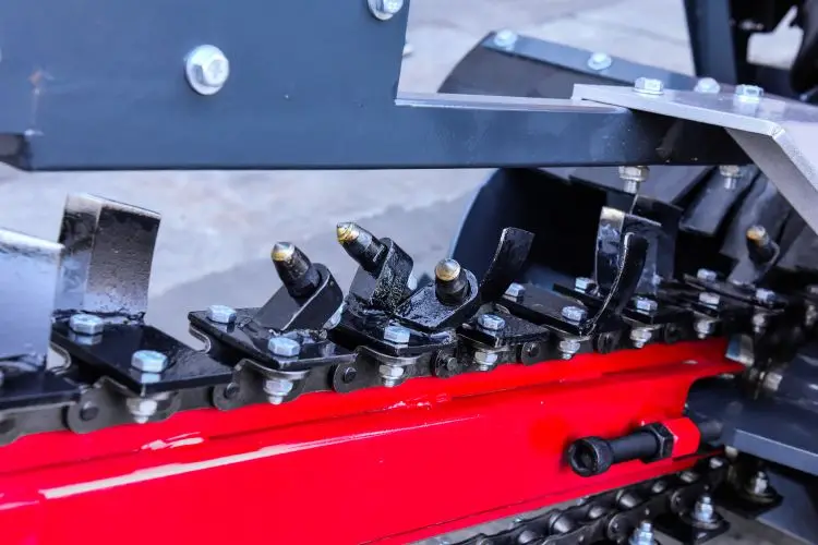 20HP 500CC Self Propelled Petrol Engine Stand-on Track Trencher Walk ...