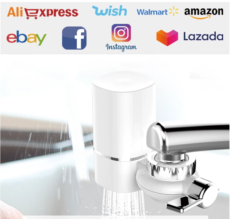 0.1 Micron Ceramic Filter Home Faucet Water Purifier Screw on Tap ...