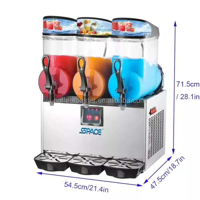 Single Double Triple Heads Restaurant Tea Shop Commercial Use Ice Slush ...
