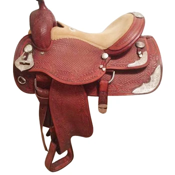 Best Selling American Leather Saddle Western Horse Saddle For Horse ...