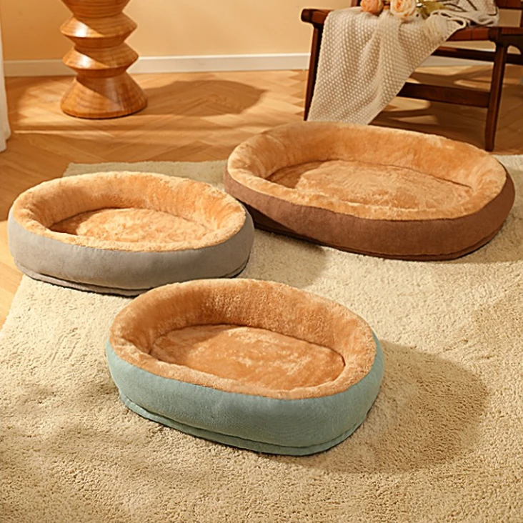High Quality Plush Dog Bed Sofa Pet Product Bed For Dog Cat - Buy ...
