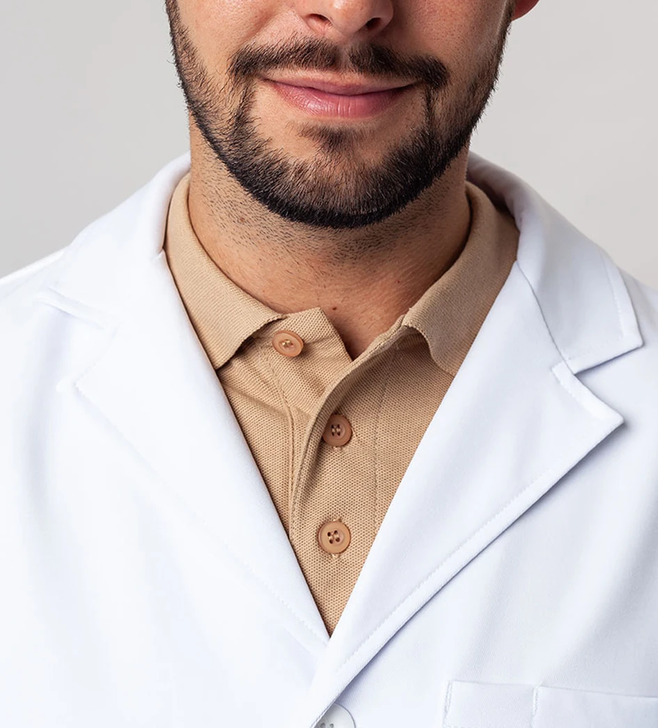 Custom Hospital Uniforms Pharmacy Doctor White Medical Coat Men Medical ...