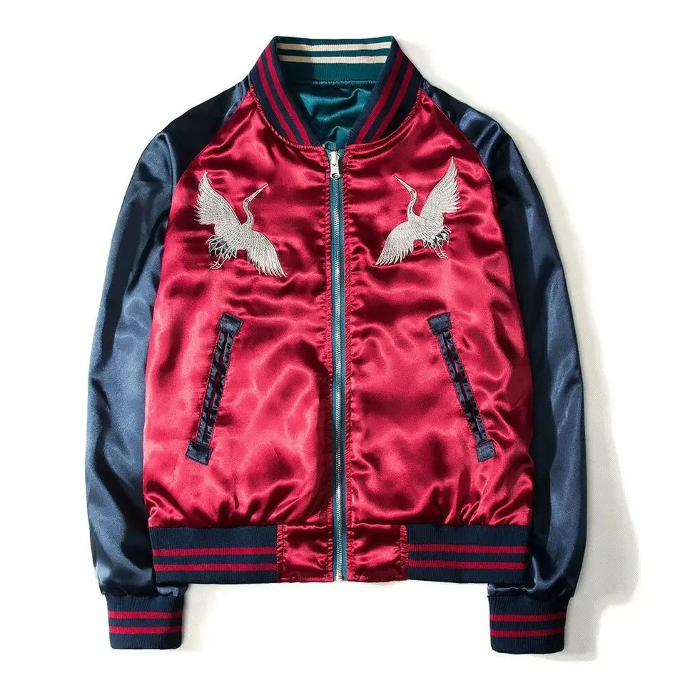 Women Classic Cropped Custom Bomber Jacket Satin Baseball College ...