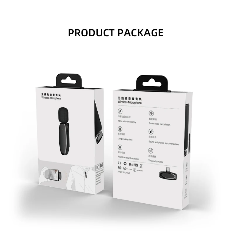 Ap004-c Wireless Mini Microphone Type-c Jack Portable Collar Mic Plug Play No App For Android ...