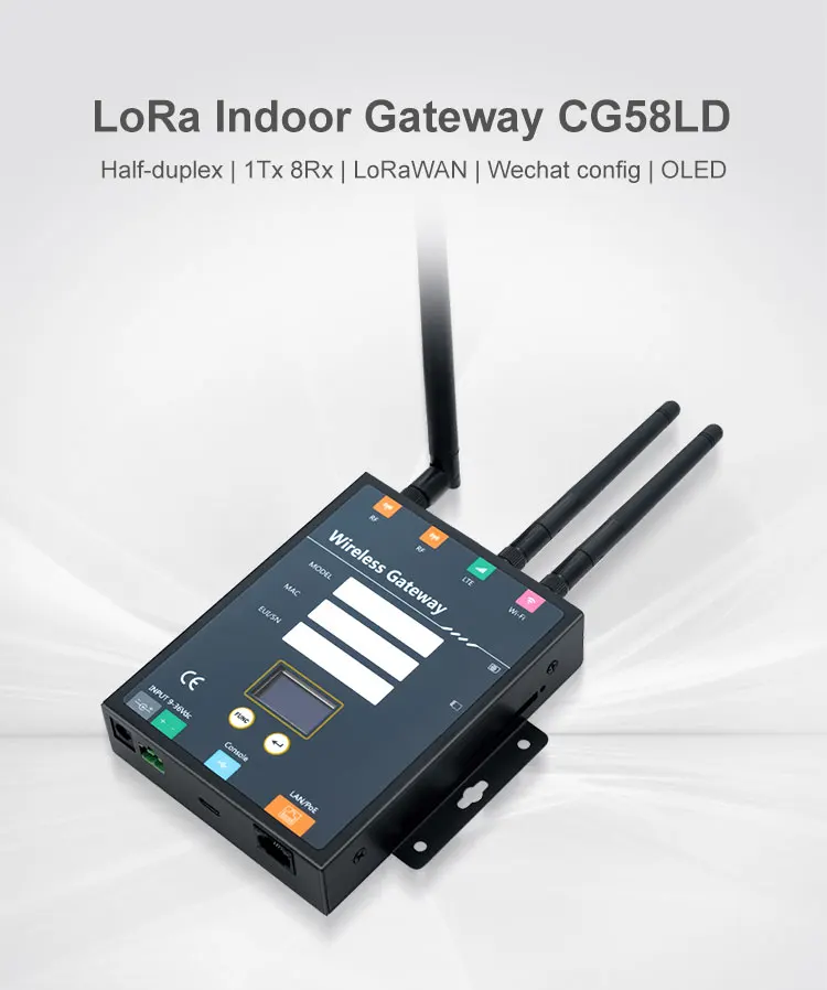 Cg58ld Lorawan 868mhz 8通道智能农业网关 - Buy 网关lorawan,Lorawan,Lorawan 868 Product on Alibaba.com