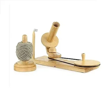Hand Operated Manual Indian Wooden Winder To Winding Ball Yarn Swift ...
