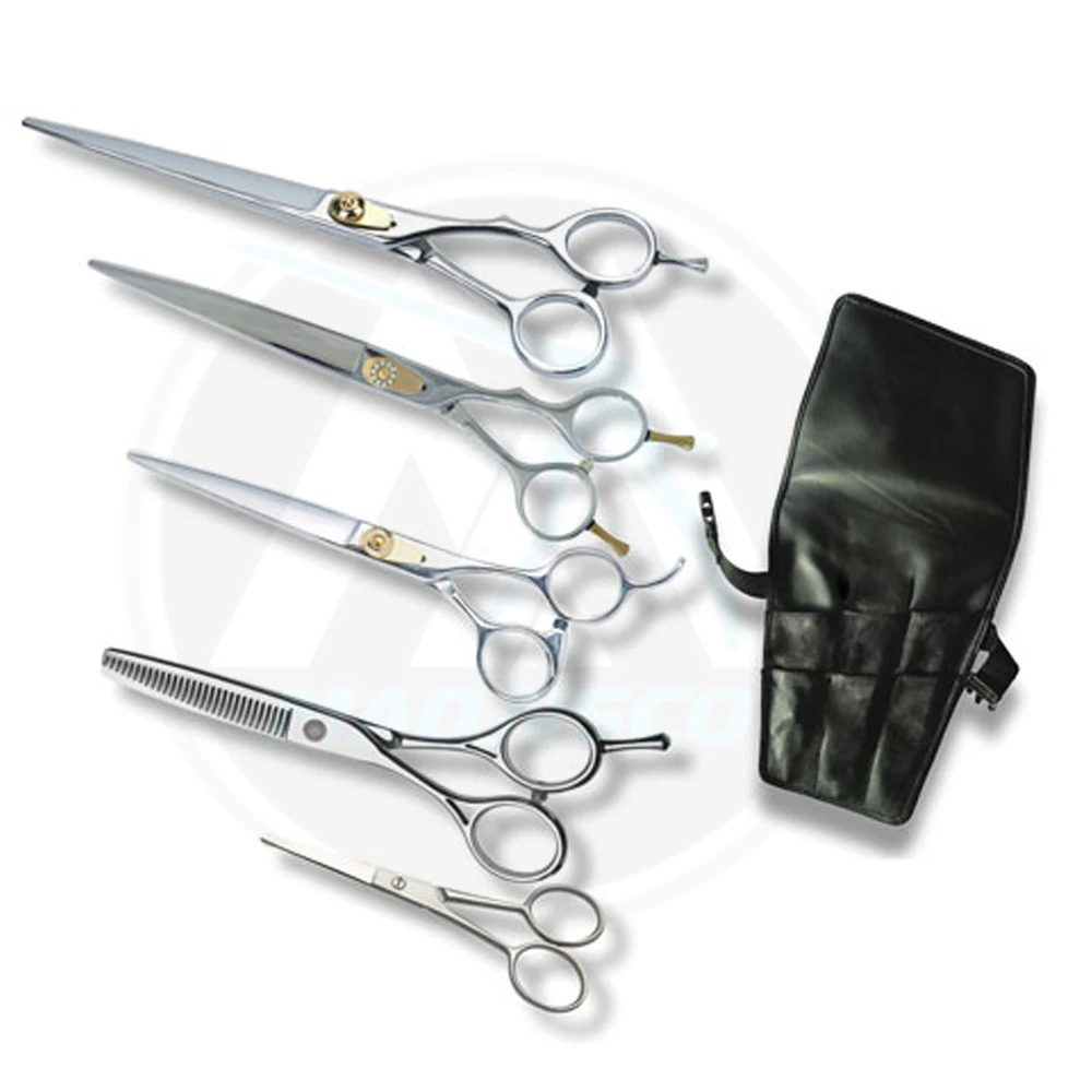 Stainless Steel Hairdressing Scissors Set for Barber Use Thinning ...
