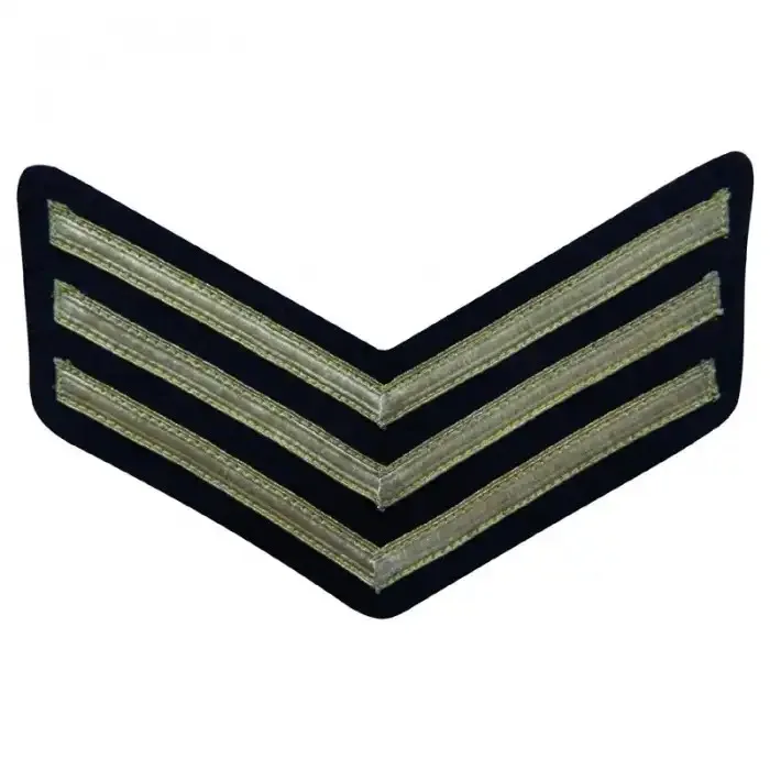 Three Stripes Patch Rank Insignia Embroidery Patch - Buy Lance Corporal ...