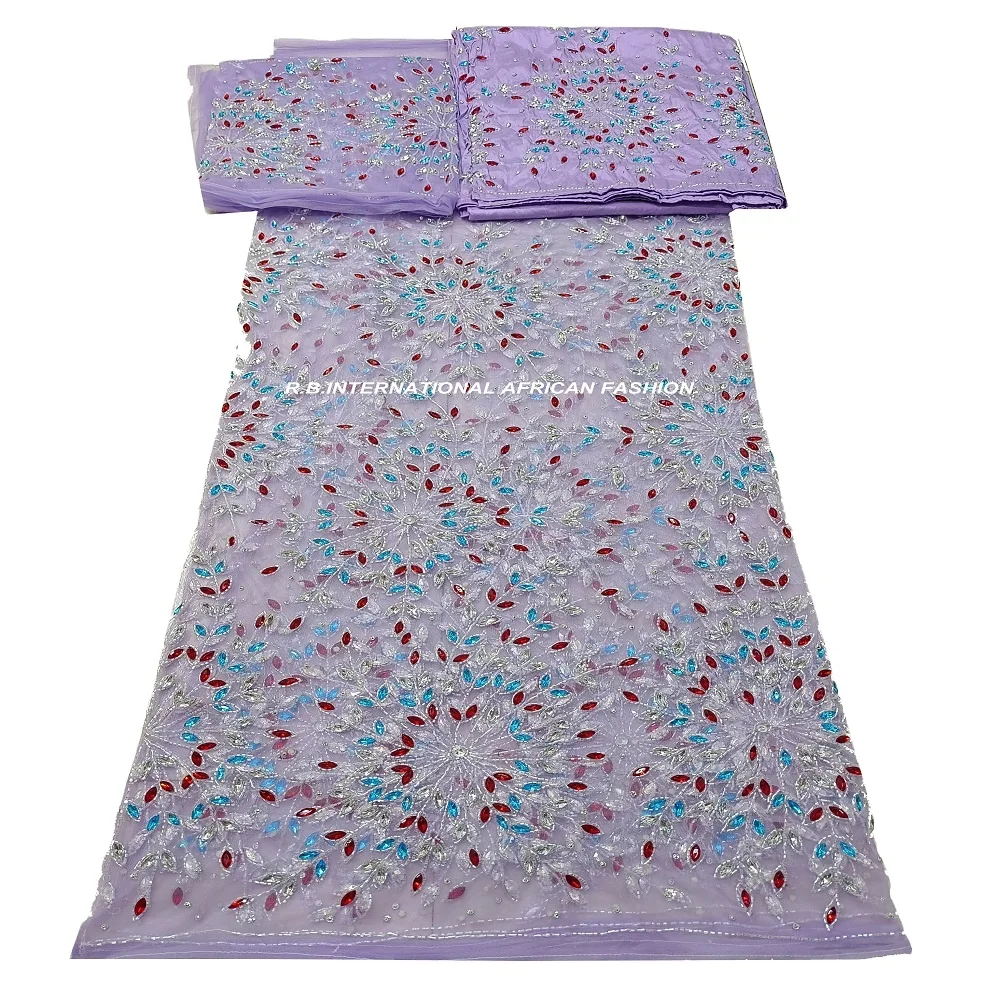 Heavy Beaded George Fabric First Lady Heavy George Wrapper Adults Silky ...