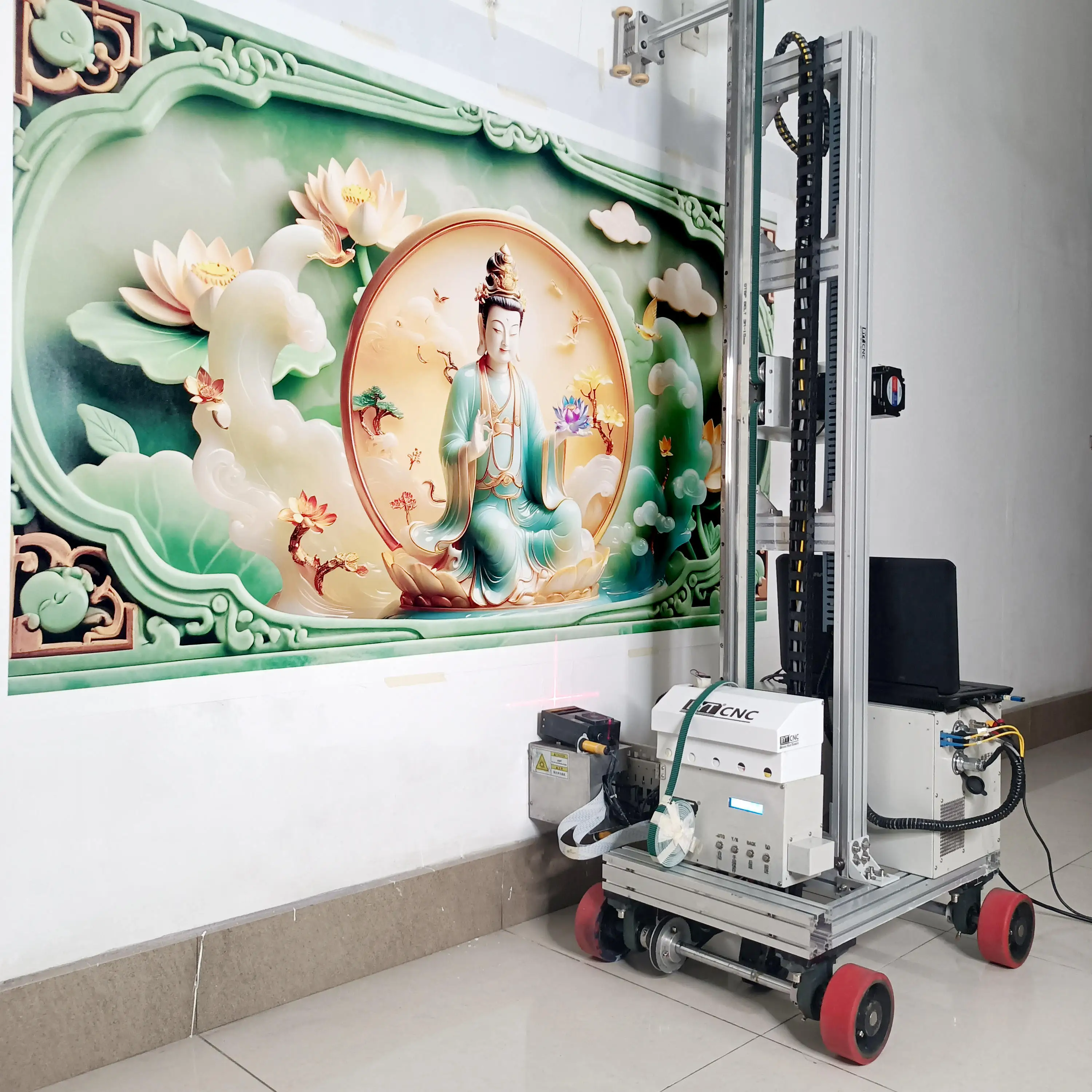 Vertical Wall Printing Machine - 3D Wall Printer UV Inkjet