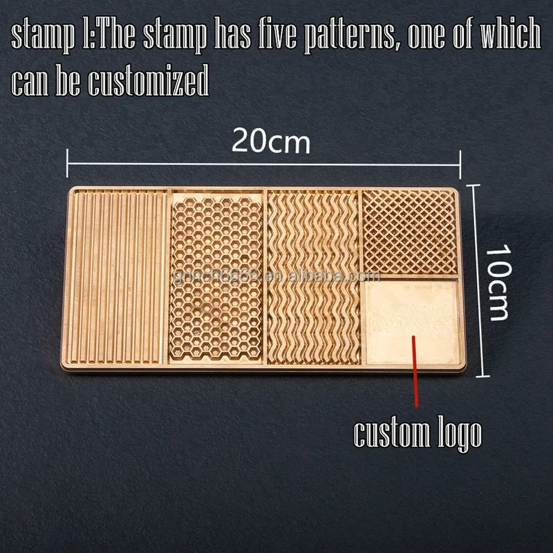 2025 Custom Personalized Ice Cube Stamp Honeycomb Ice Cube Brass ...