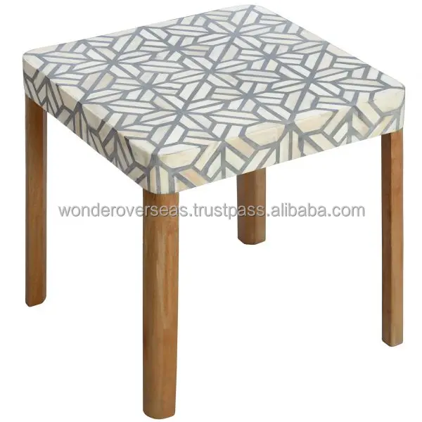 Standard Bone Inlay Stool/table Mop Inlay Drum For Handmade Polished ...