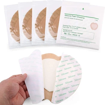 High Absorbency Healing Dressings Gentle Soft Skin Color Sacral Wound ...