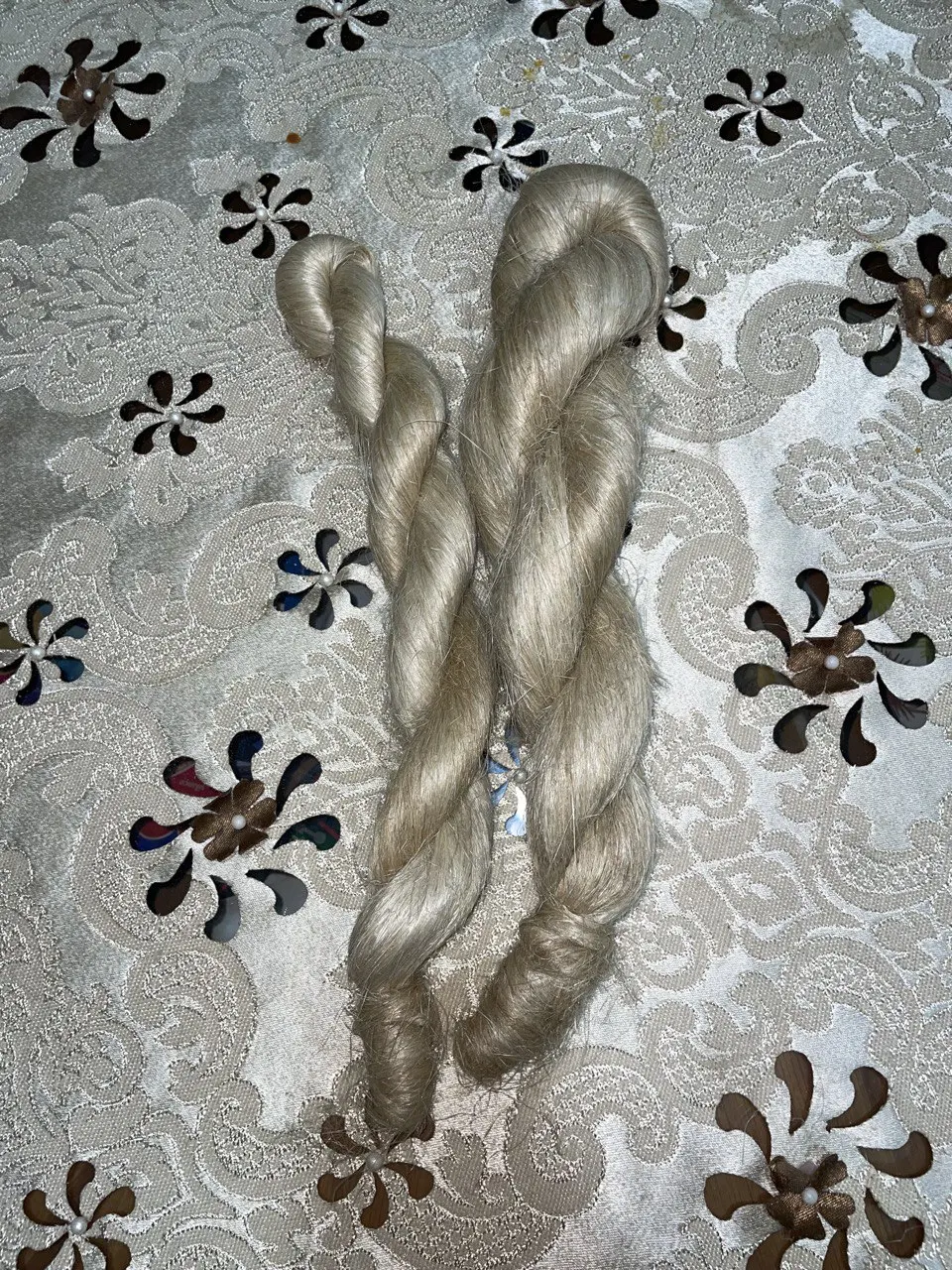 100% Natural Egyptian Hackled Flax Linen Fiber Superior Durability for ...