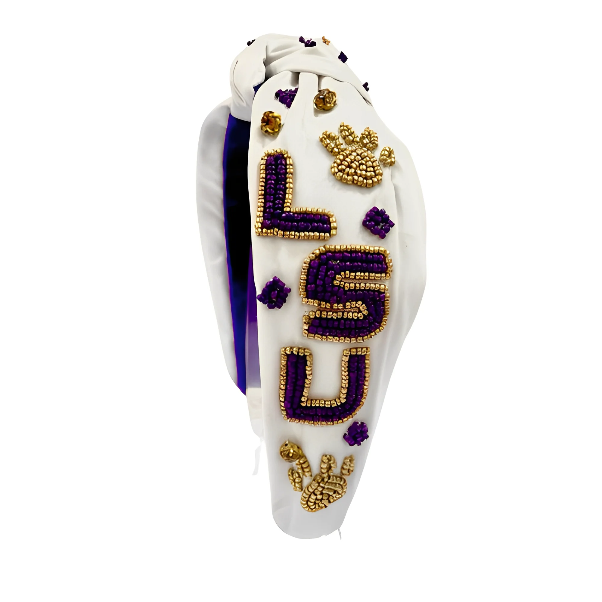 Louisiana State University Gameday Beaded Headband: Show Your Tiger ...