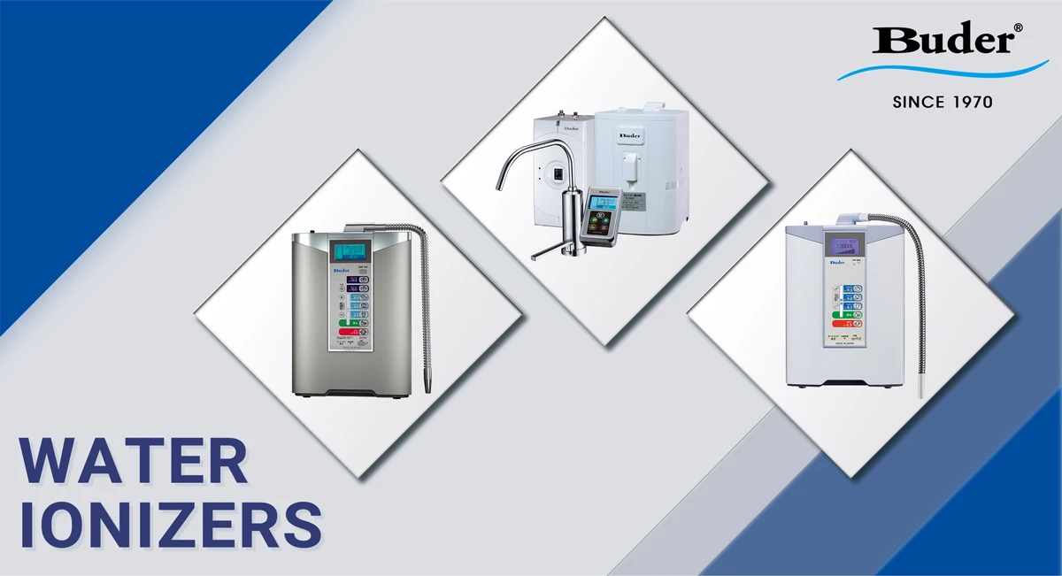Buder Premium Countertop Japanese Alkaline Water Ionizer with Activated ...