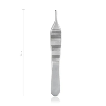 Adson Tissue Forceps 1x2 Teeth Straight 12.5cm Disposable Single Use ...