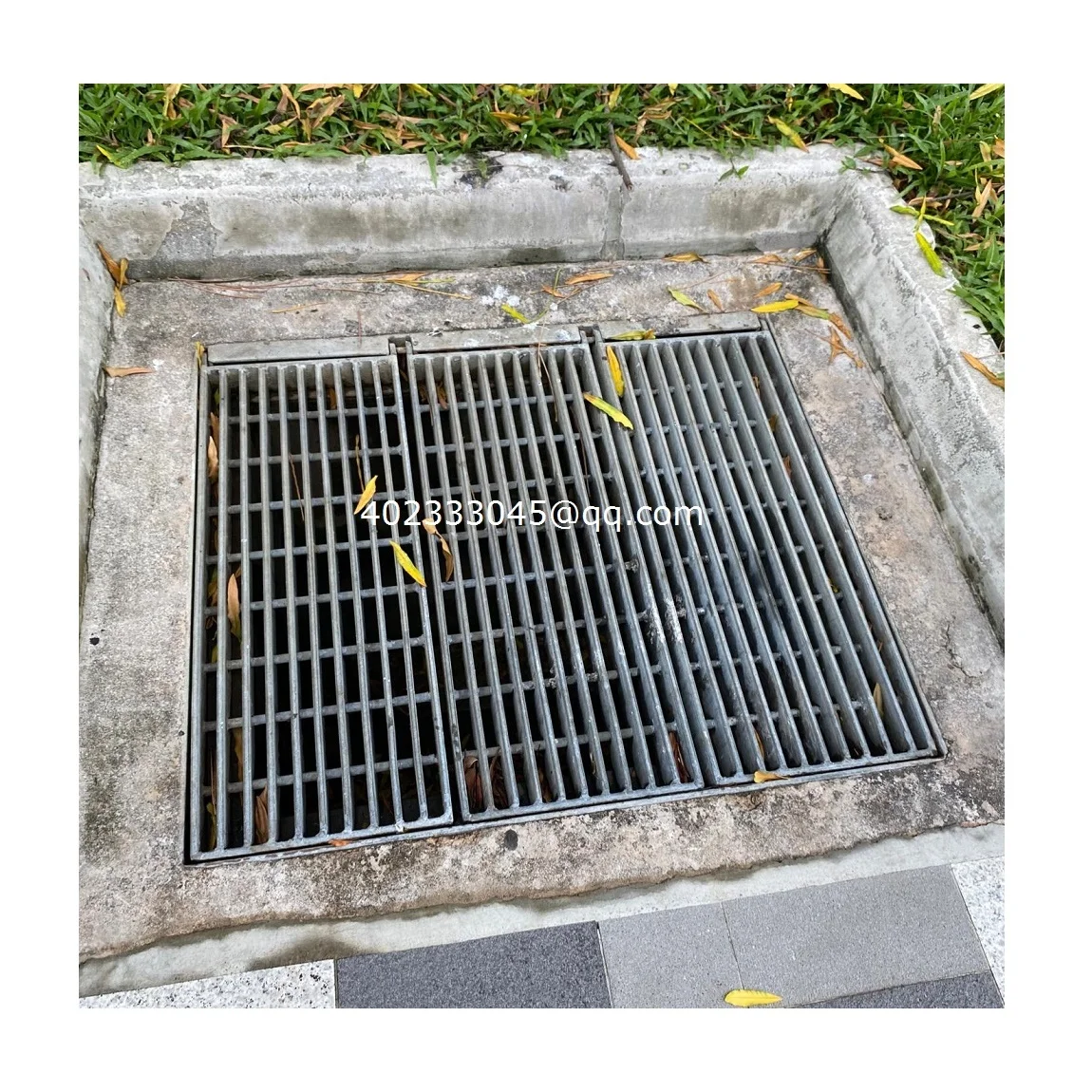 Stormwater diamond sump pit trench drain grate for gully gutter cover ...