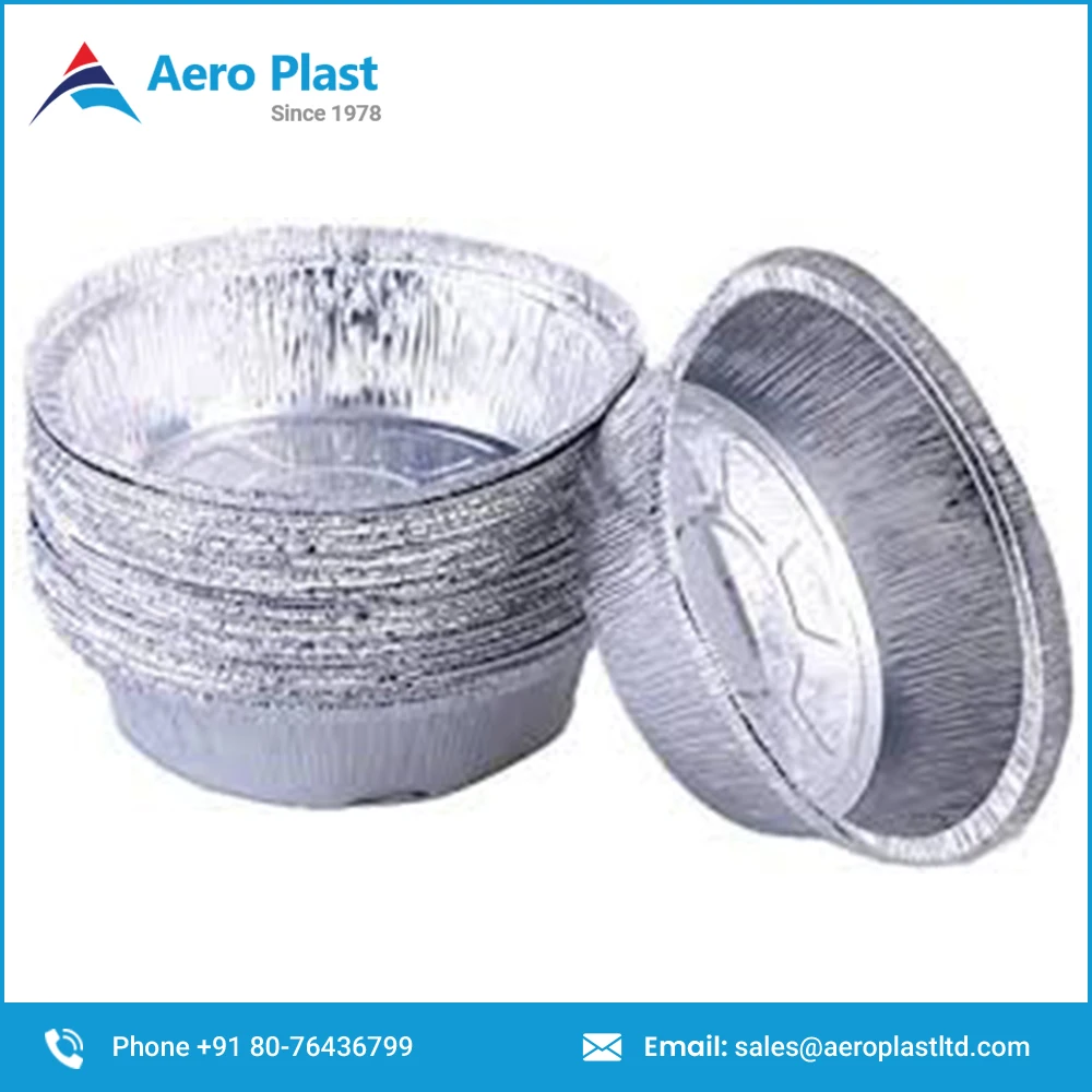 Round Shaped Aluminium Food Containers Hot Selling In Different Sizes ...