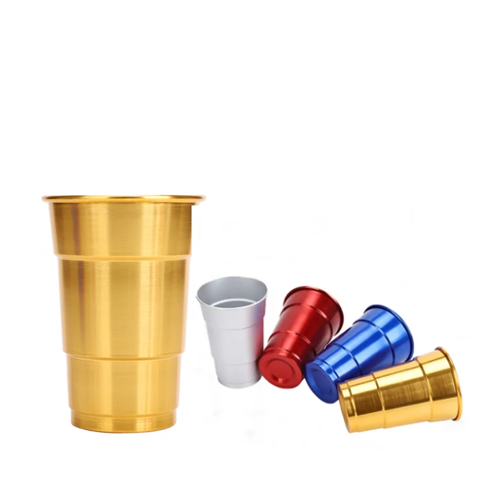 custom logo color changing aluminum cup 16oz aluminum drinking cup ...