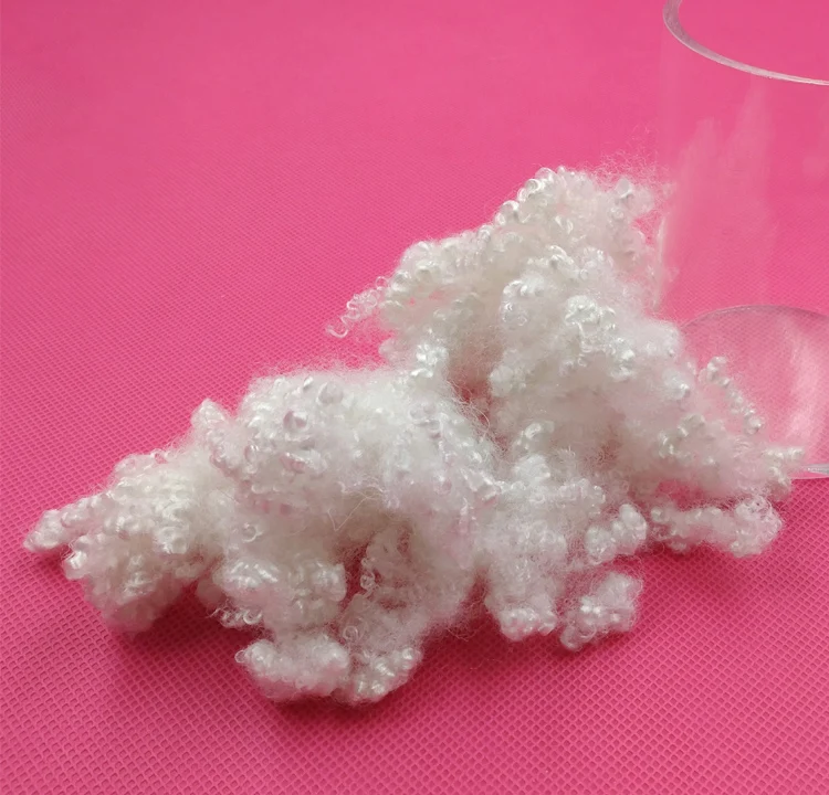 Filling Teddy Bear Toys Materials 7d*64mm Hollow Conjugated Silicon Non ...