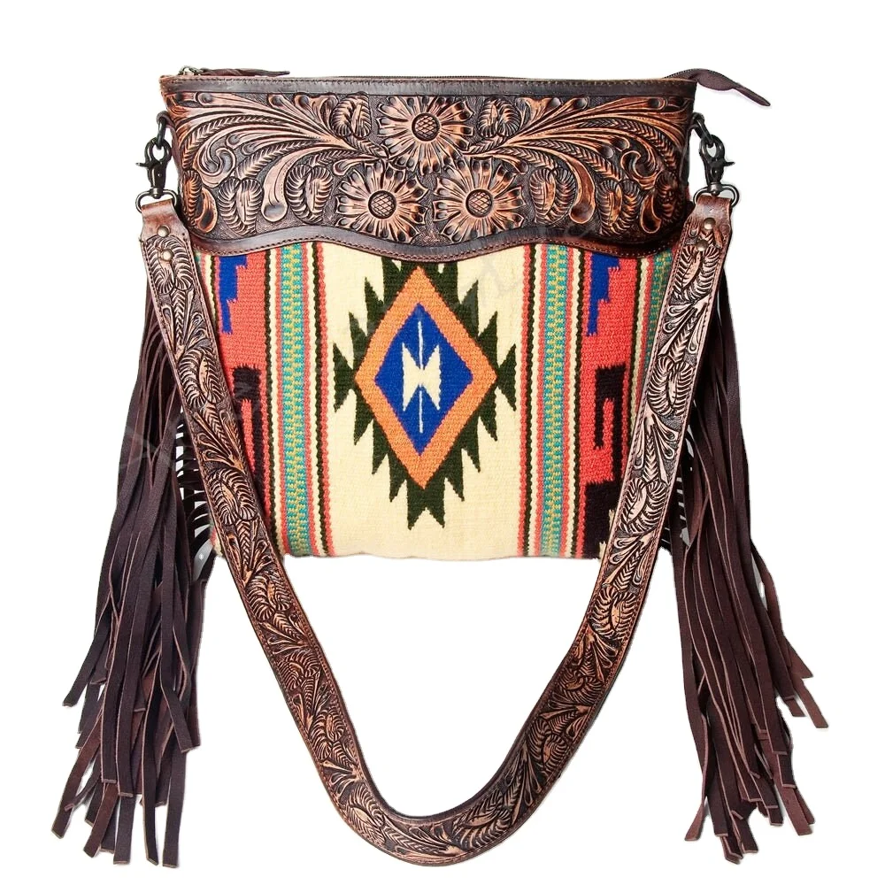 Top Quality Western Style Bohemian Saddle Blanket Crossbody Bag Fully ...
