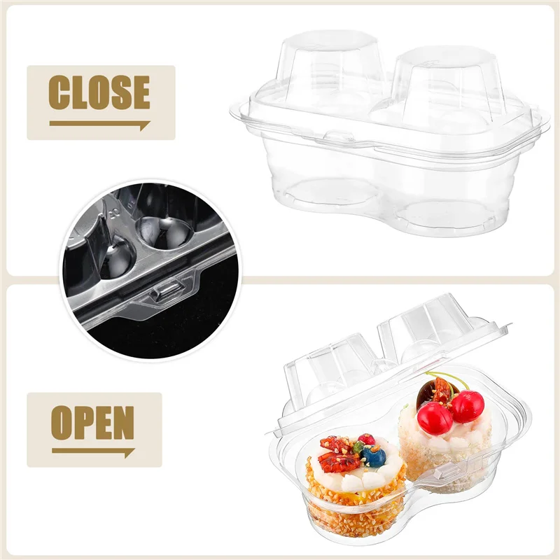 Custom 1 2 4 6 12 Cupcake Carrier Holders Clear Plastic Blister ...