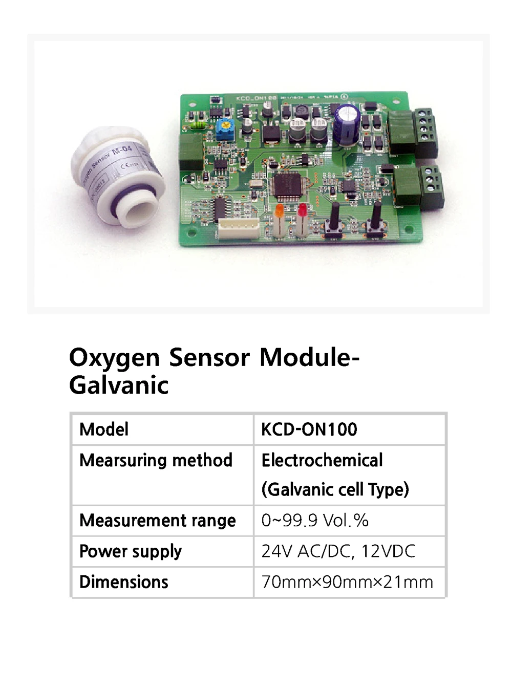 Sensecube Oxygen Sensor Module-galvanic Kcd-on100 Best Price And Good ...