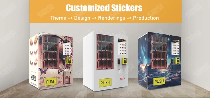 4 Layers Smart Vending Machine for Beauty Products - 10 Inch Touch Screen