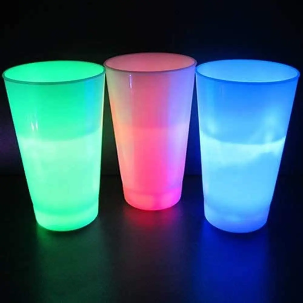 12oz Tumbler Luminous Glow in the Dark Plastic Light up Cups Drinking ...