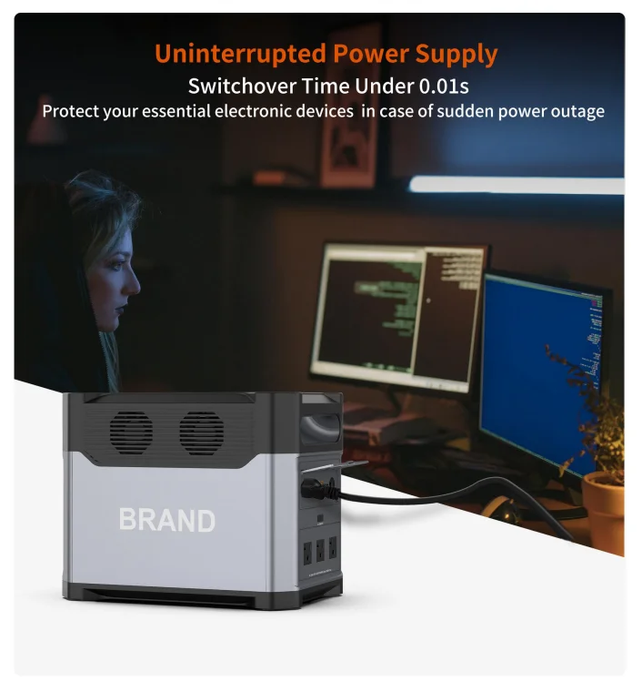 Generator Portable Power Station with UPS and Solar Energy