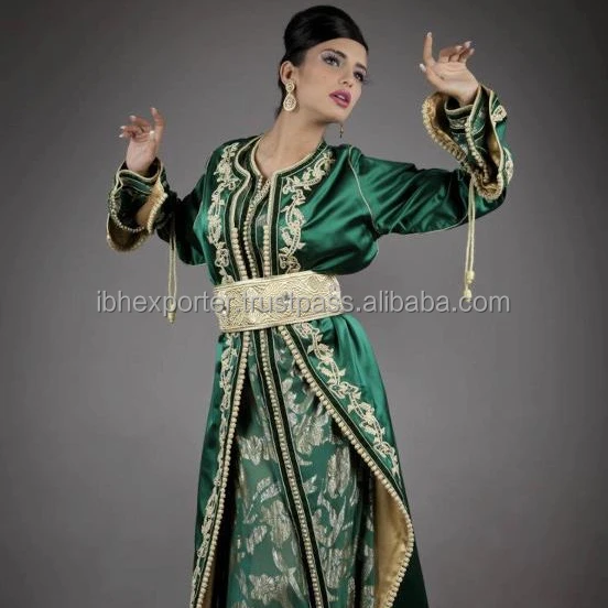 Saudi Arabian Traditional National Day Green Colour Two Piece Kaftan ...