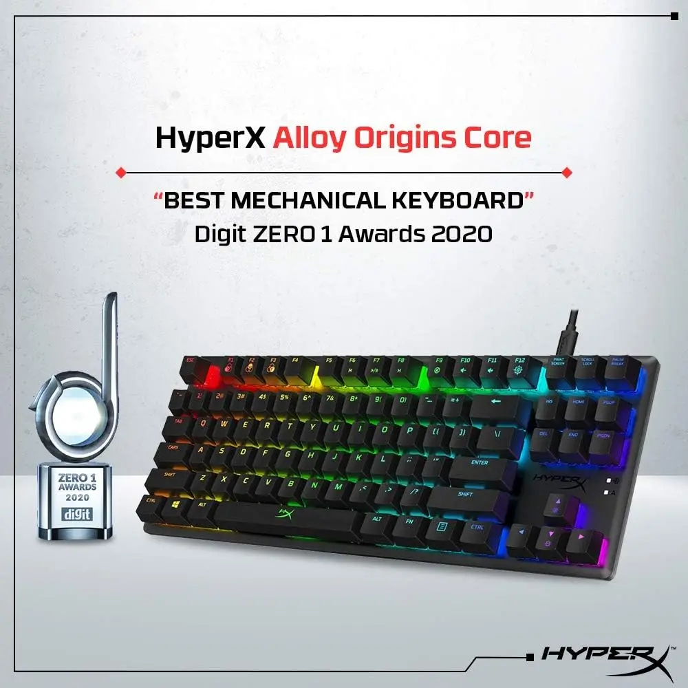 HyperX合金起源核心红色TKL RGB移动游戏迷你键盘鼠标单手游戏键盘机械| Alibaba.com