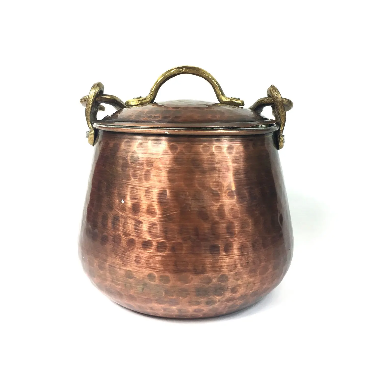 Hand Made Copper Bucket Hand Hammered High Quality Elite Turkish Flat ...