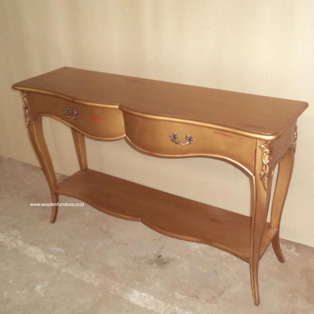 Antique Reproduction Hall Table French Style Console Table Wooden Hall ...