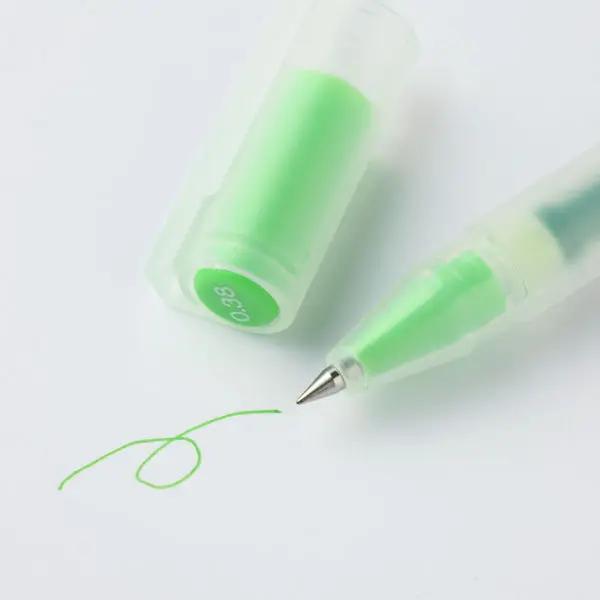Japanese Gel Ink Ballpoint Pen Captype 0.38mm 02794323 Yellow-green ...