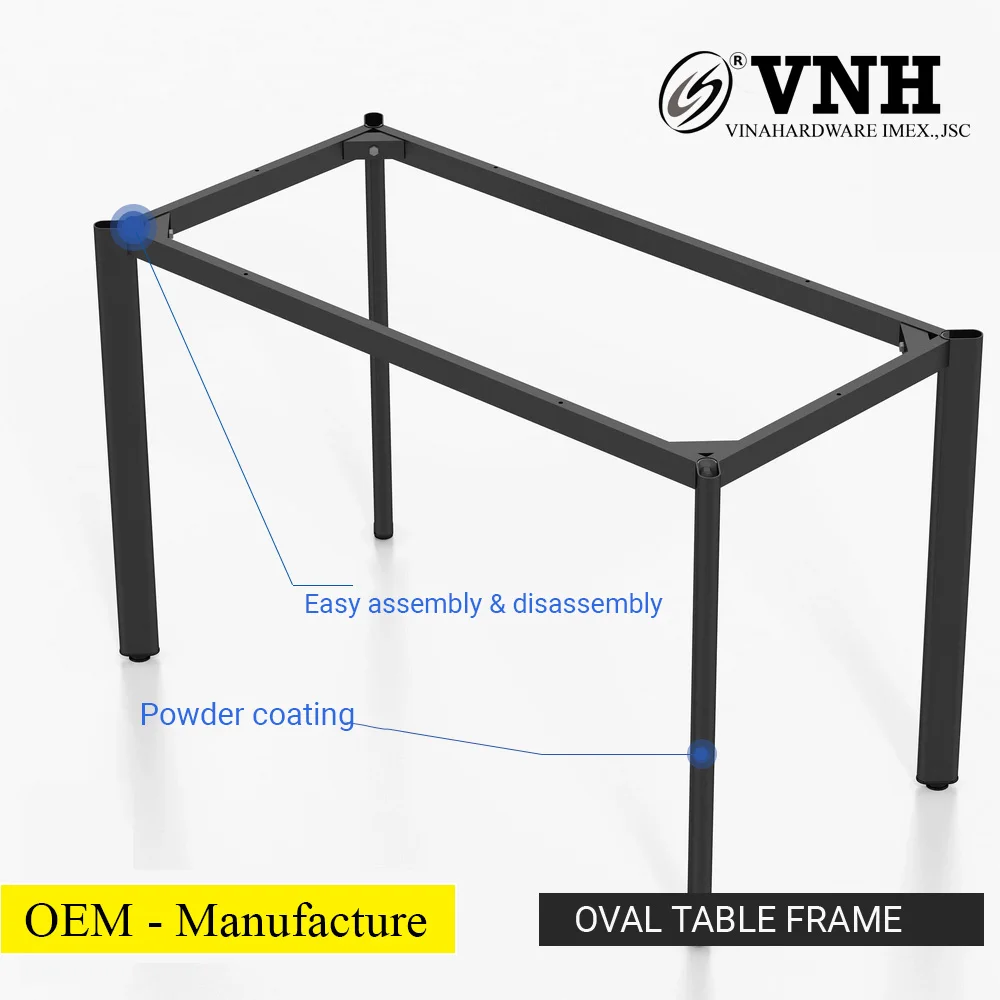 Premium Oval Metal Table Stand From Vietnam Adjustable Feet Explore the ...