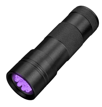 12uv Leds Flashlight Aluminum Industrial Dry Battery Uv Flashlight 10 ...