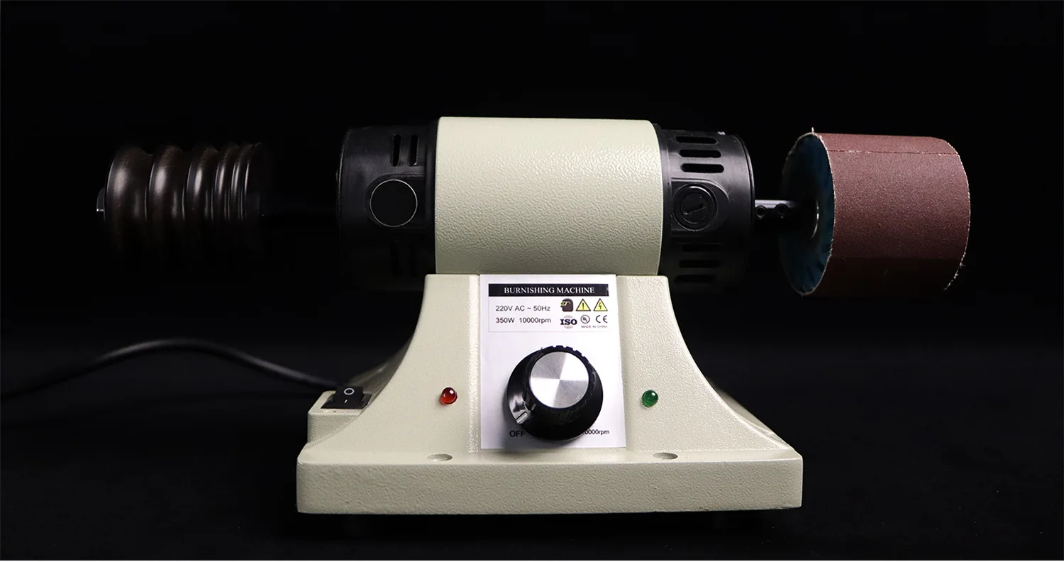 US 110V 220V Automatic Leather Burnishing Polishing Machine 0-8000R ...