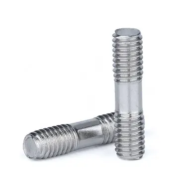 M6 M8 M10 M12 Stainless Steel Double End Threaded Stud Connecting Bolts ...
