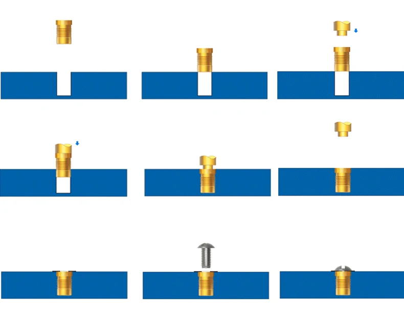 Expansionsert Threaded Inserts Expansion Anchoring Fange Brass Inserts ...
