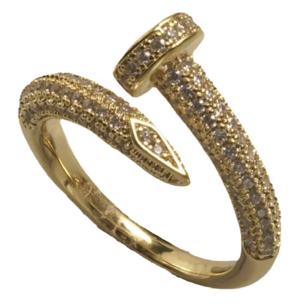 K1771g Hottest Bestseller Ring 2 Tone Gold Plated With Pave Wedding Hip ...