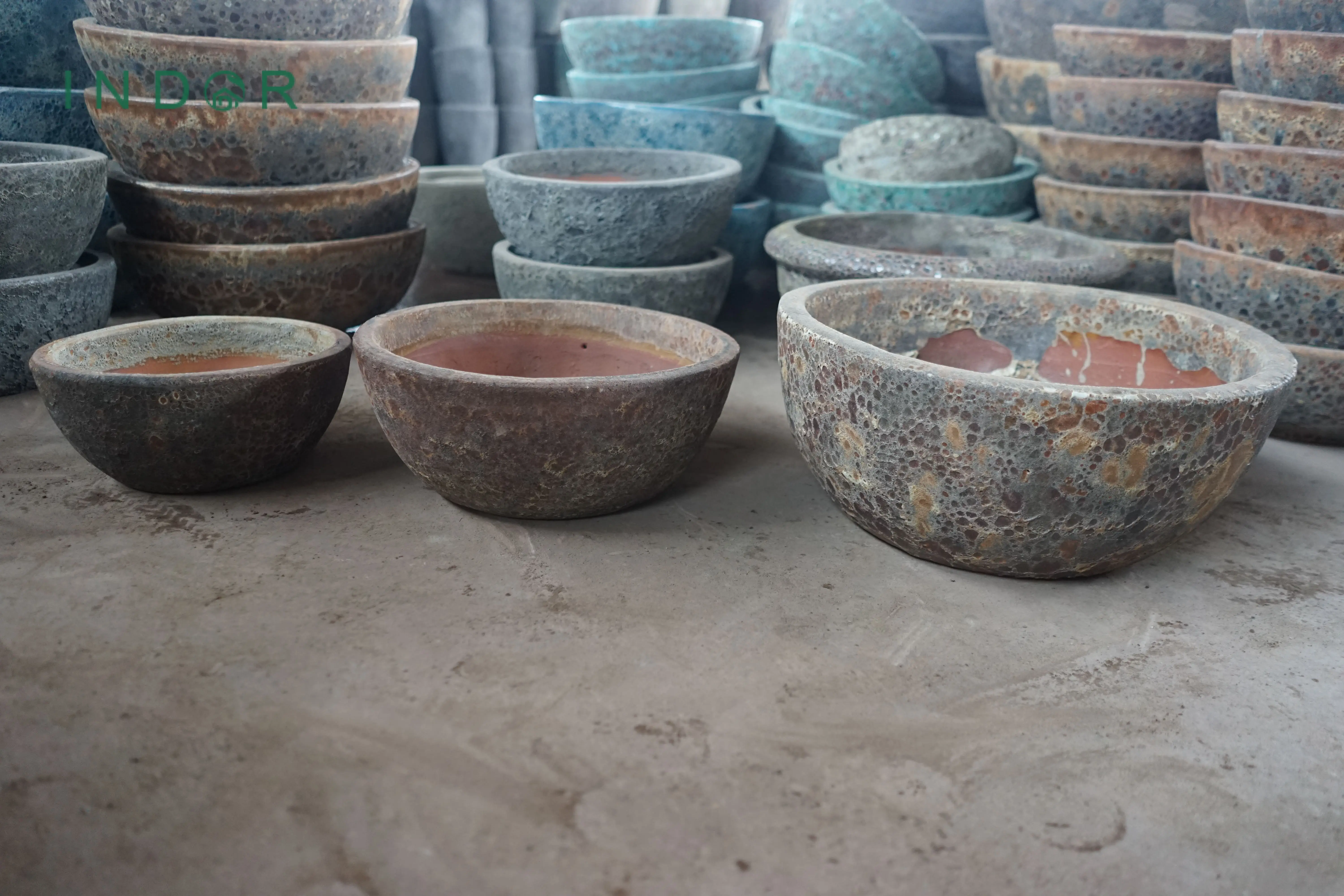 Antique Brown Vietnam Ceramic Garden Ocr26bls3 Outdoor Flower Pots ...