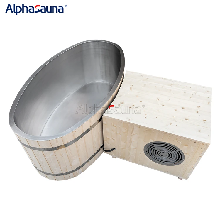 New Design 2 Person Wooden Powerful Cold Plunge With Cooling Unit Plus ...